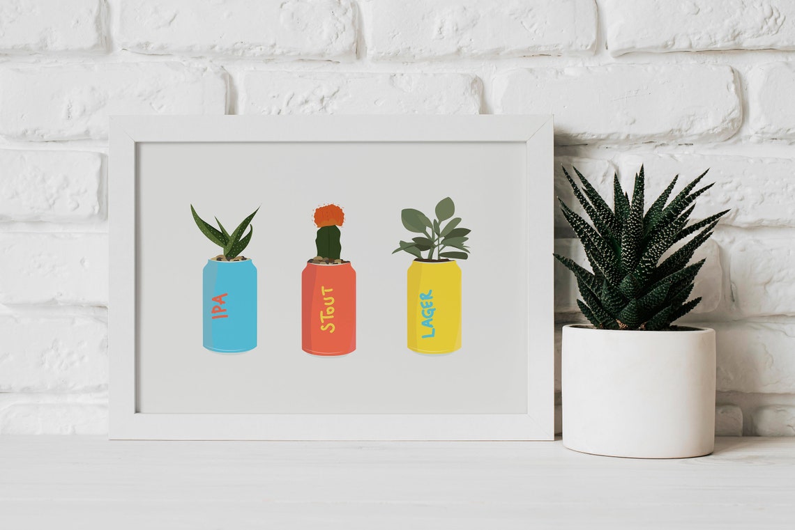 Craft Beer Wall Decor Beer Art Home Brewer Art Print - Etsy