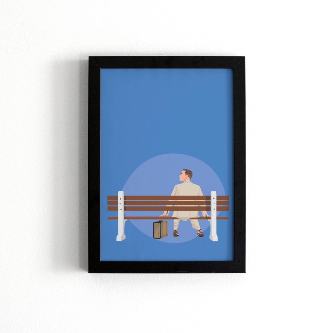 Forrest Gump Movie Inspired Illustration, Cute Movie Illustration, Gift ...