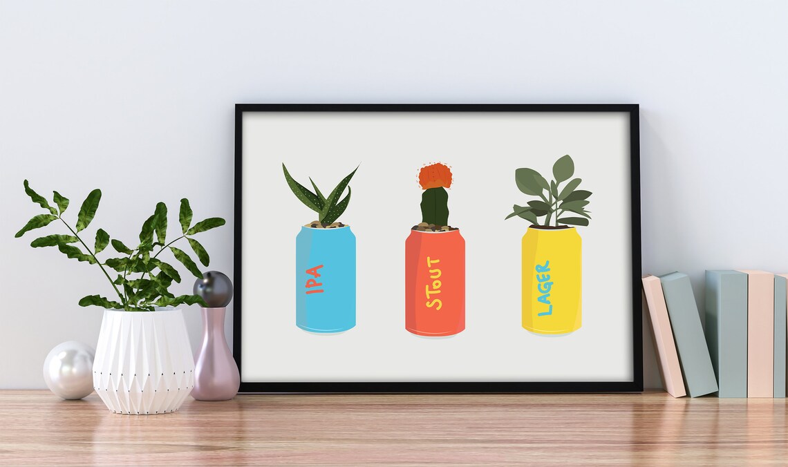 Craft Beer Wall Decor Beer Art Home Brewer Art Print - Etsy