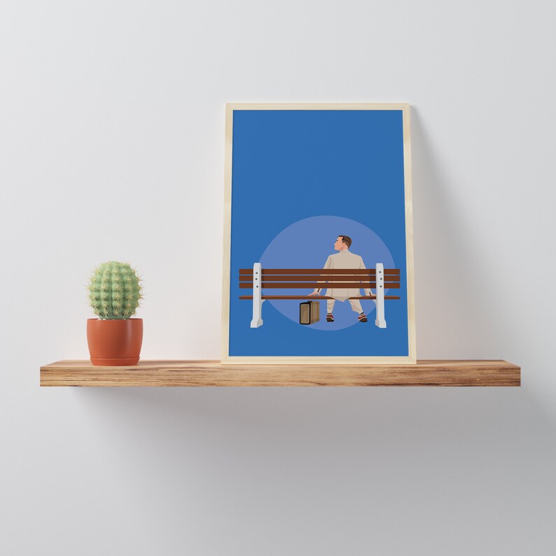 Forrest Gump Movie Inspired Illustration, Cute Movie Illustration, Gift ...