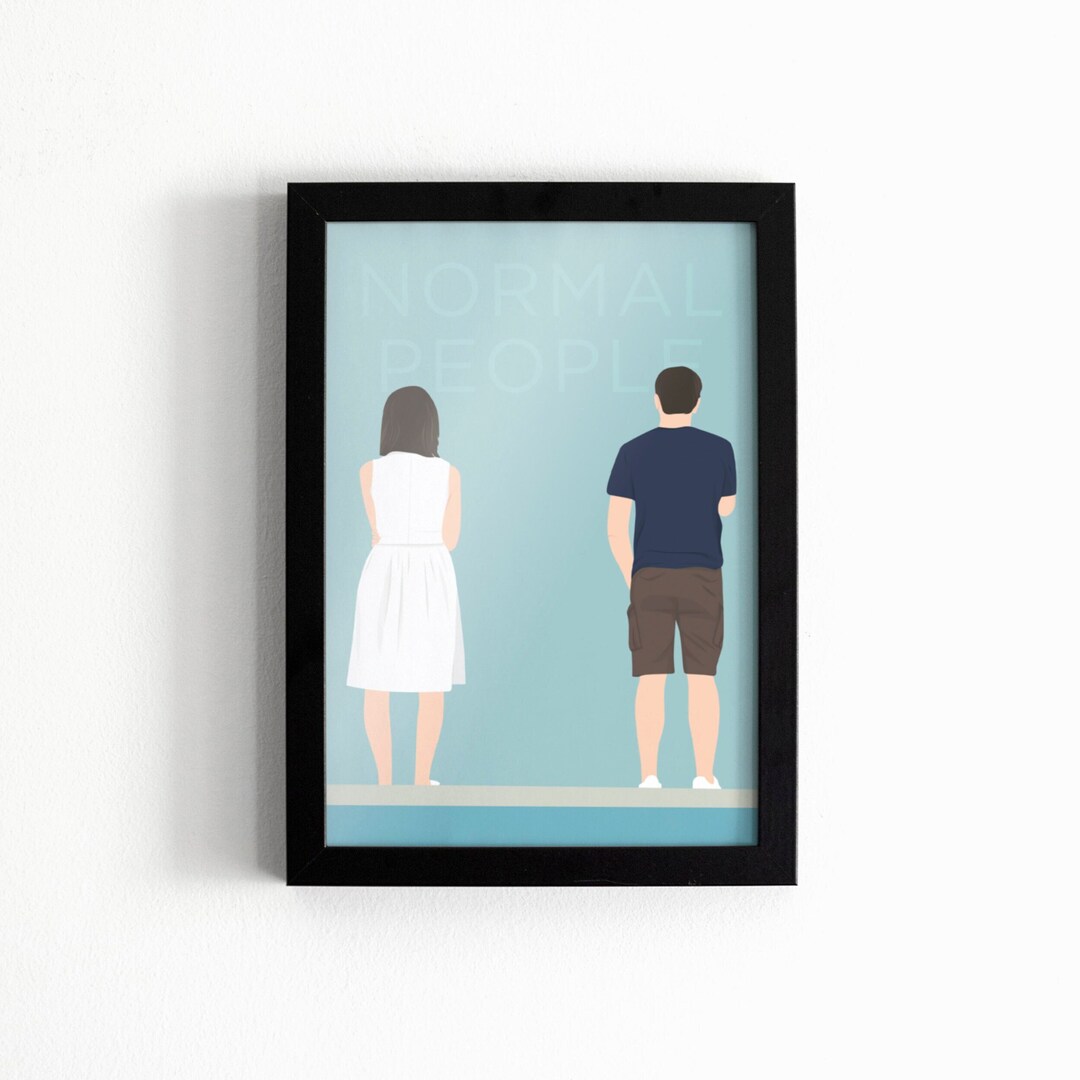 Normal People Illustration, Inspired Wall Art, Original Digital ...