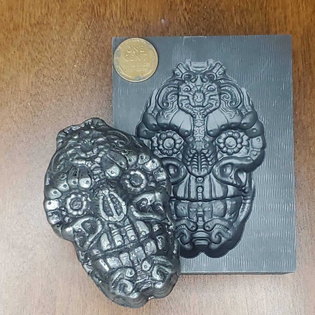 3D Graphite Mold Large Monster Skull - Etsy