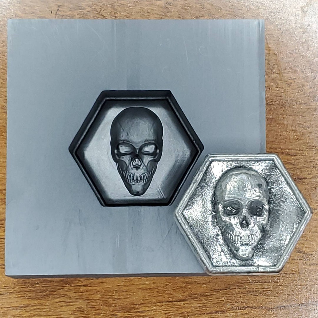 3D Graphite Mold Skull - Etsy