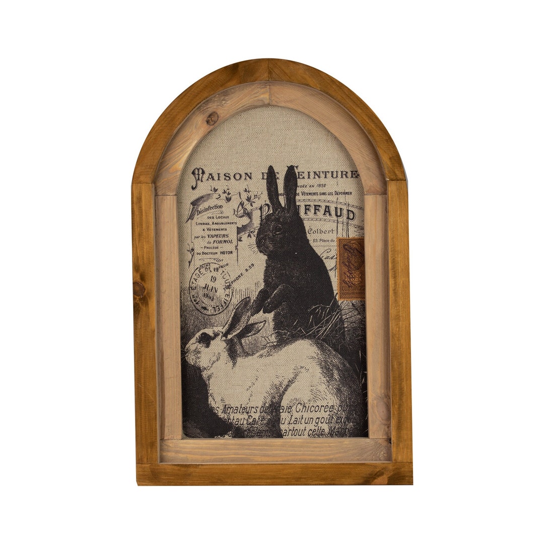 Farmhouse, Easter,rustic Wall Art Decor, RABBIT, BUNNY, Arched Window ...