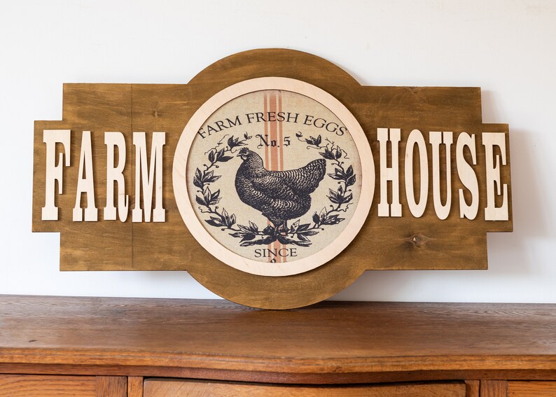 Wooden Sign Home, Farmhouse, CHICKEN, Rustic Wall Art Decor,farm ...