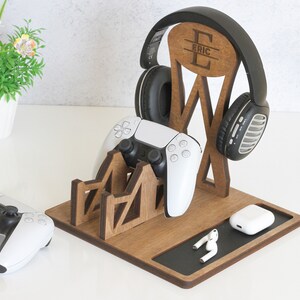 Controller Stand and Headphone Holder, Personalized PS5 Stand, Xbox ...