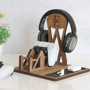 Controller Holder and Headphone Holder, Gamer Boyfriend Gift, Headset ...
