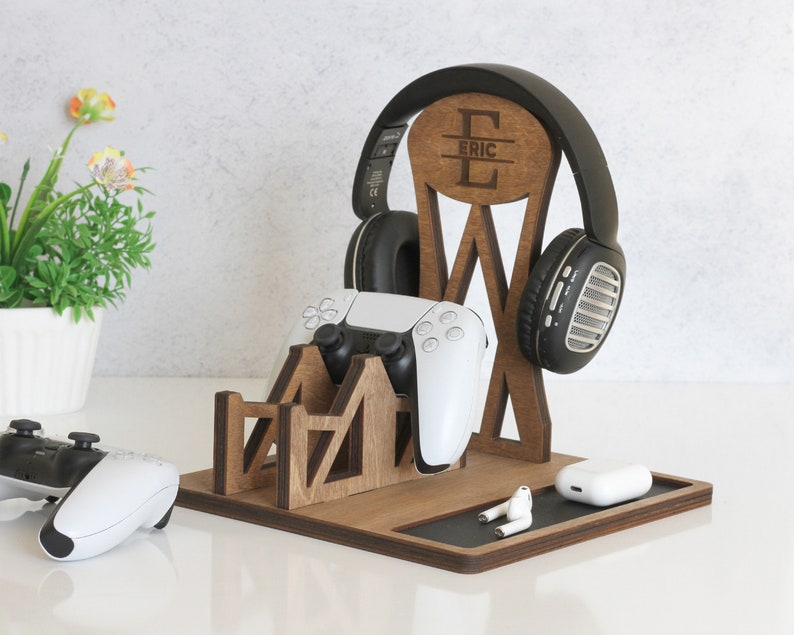 Custom PS5 and Xbox Contoller Stand Headphone Holder Headset - Etsy