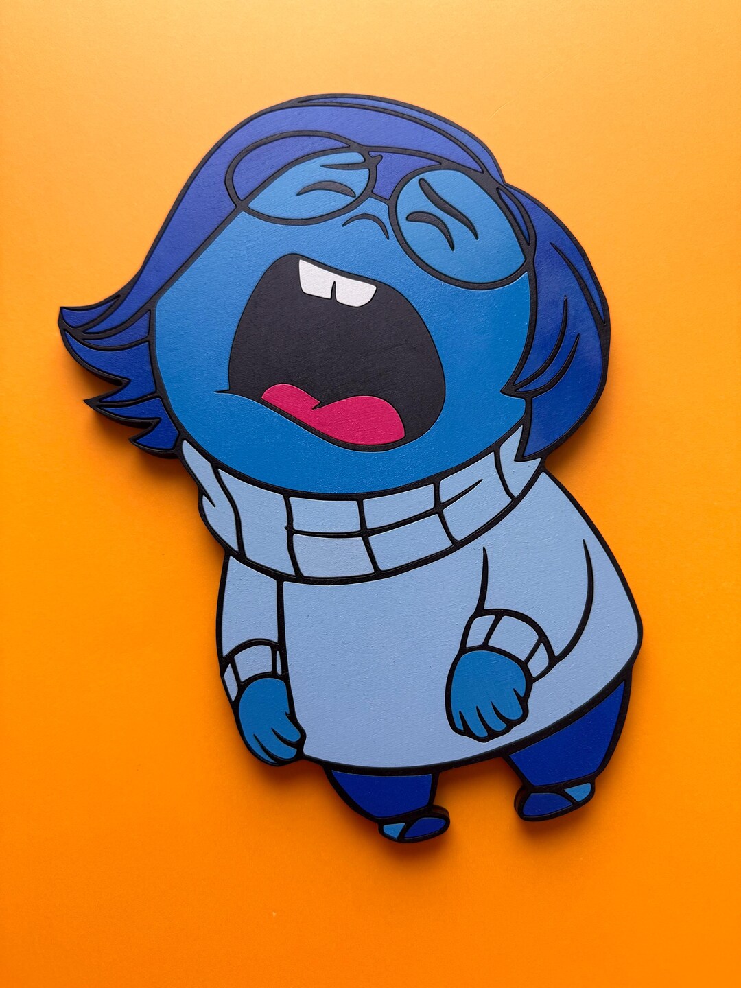 Inside Out Sadness Wood Art Wall Art Kids Room Laser Cut - Etsy