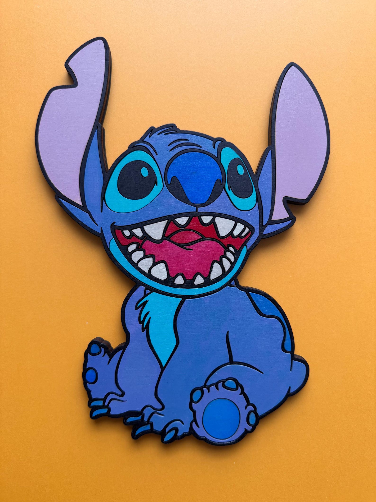 Stitch Wood Art Wall Decor Laser Cut Art Lilo and Stitch - Etsy