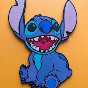Stitch Wood Art Wall Decor Laser Cut Art Lilo and Stitch - Etsy