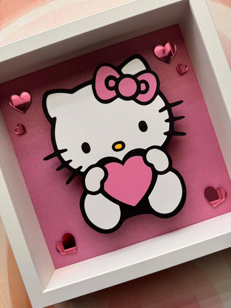 Custom Wood Animated Melody Hello Kitty Wall Plaque Wall Decor ...