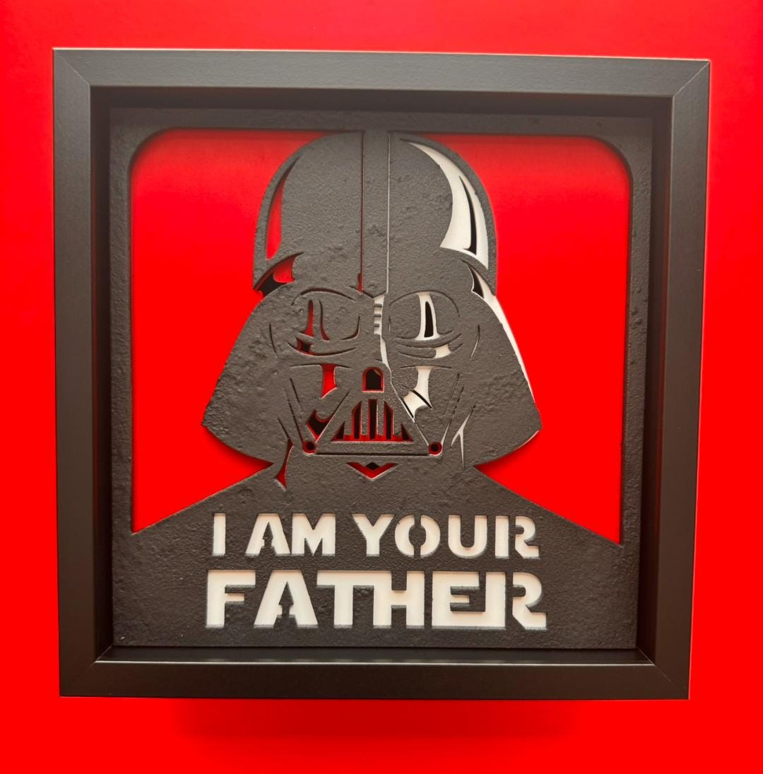Darth Vader Custom Made Shadow Box - Etsy