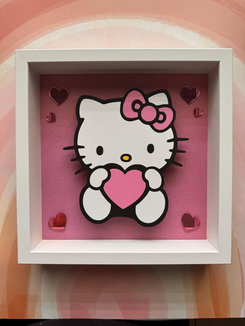 Custom Wood Animated Melody Hello Kitty Wall Plaque Wall Decor ...
