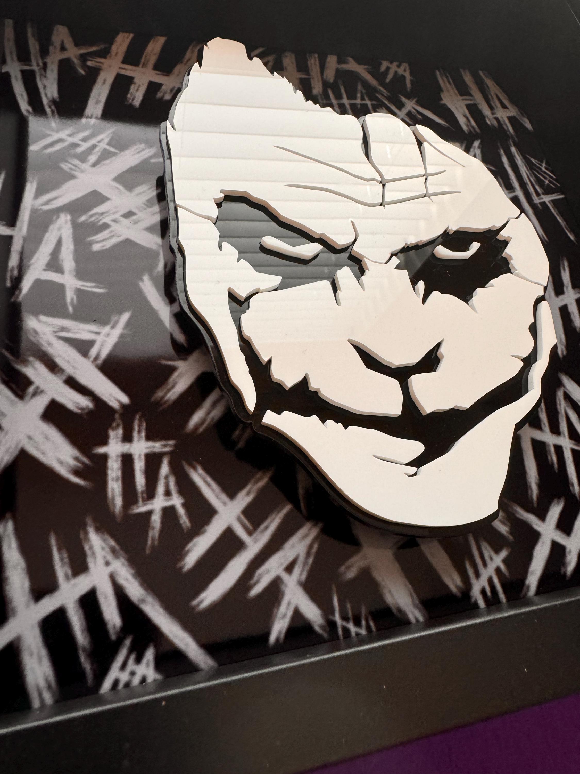 Heath Ledger Joker Acrylic Art Shadow Box - Etsy