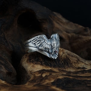 Silver Eagle Ring, American Eagle Rings, National Emblem Ring, Sterling ...