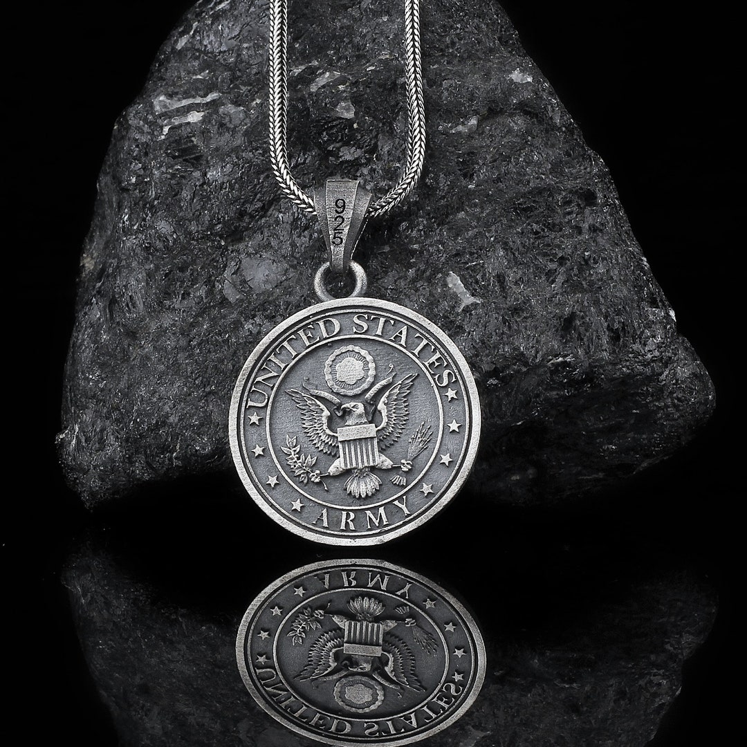 US Army Necklace, American Army Necklace, Military Gift for Friend ...