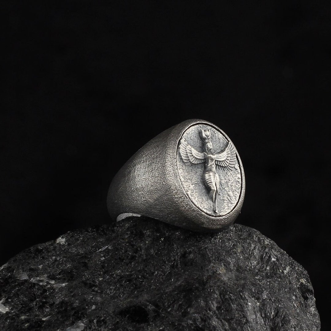 Goddess Ring, Isis Ring 925k Silver, Egyptian Goddess Silver Ring ...