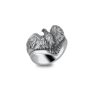 Silver Eagle Ring, American Eagle Rings, National Emblem Ring, Sterling ...