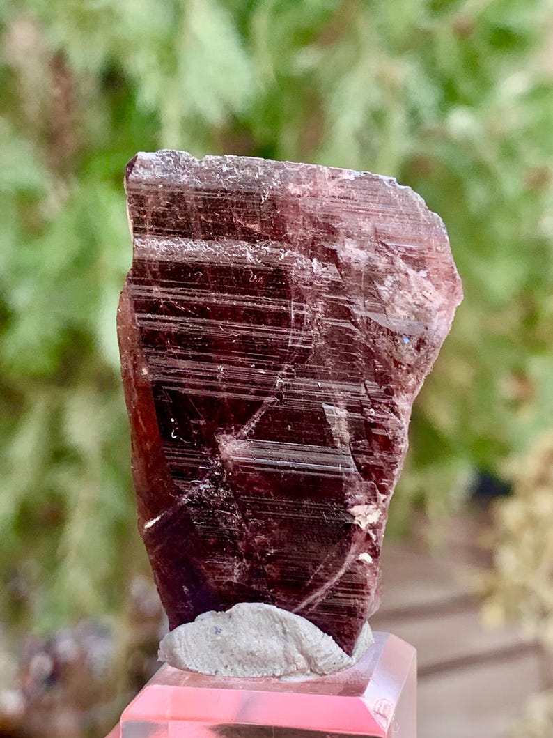 Maroon Axinite Crystal Specimen, Skardu Pakistan (22 GM, 48x33x08 Mm ...