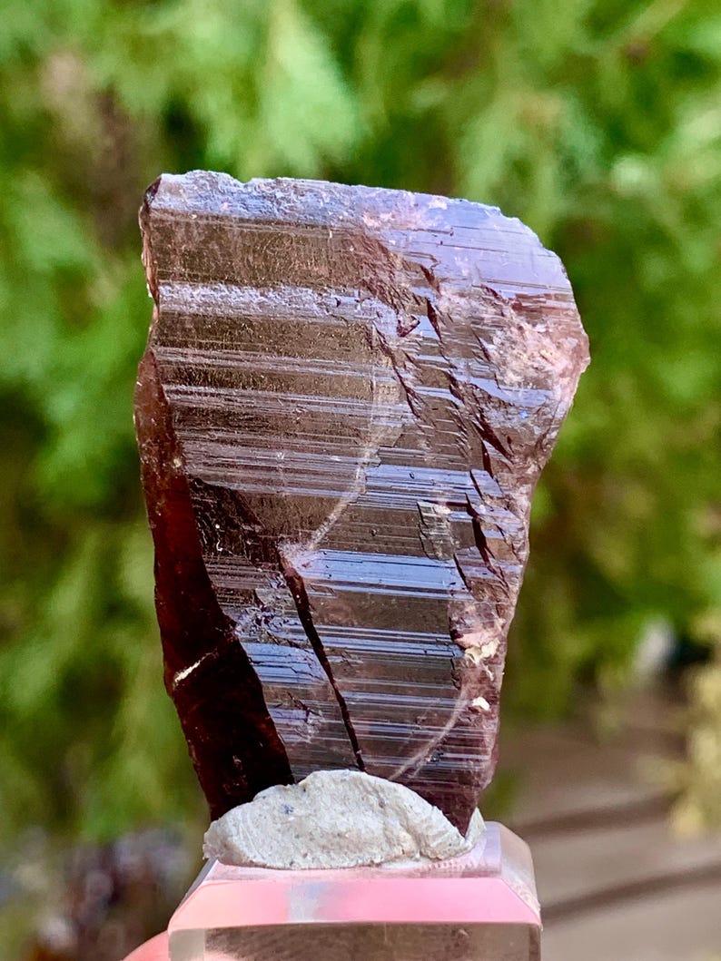 Maroon Axinite Crystal Specimen, Skardu Pakistan (22 GM, 48x33x08 Mm ...
