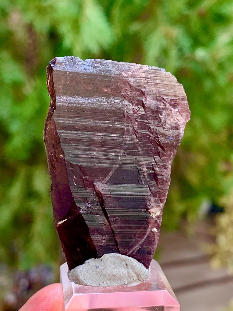 Maroon Axinite Crystal Specimen, Skardu Pakistan (22 GM, 48x33x08 Mm ...