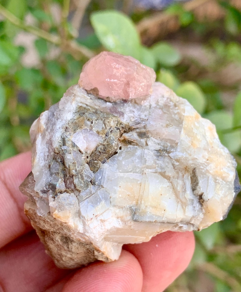 Pink Topaz Crystal Specimen From Katlang Mardan Pakistan (62 GM) - Etsy