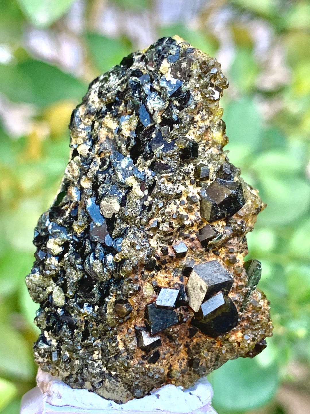 Andradite Garnet With Green Epidote Specimen From Pakistan - Etsy