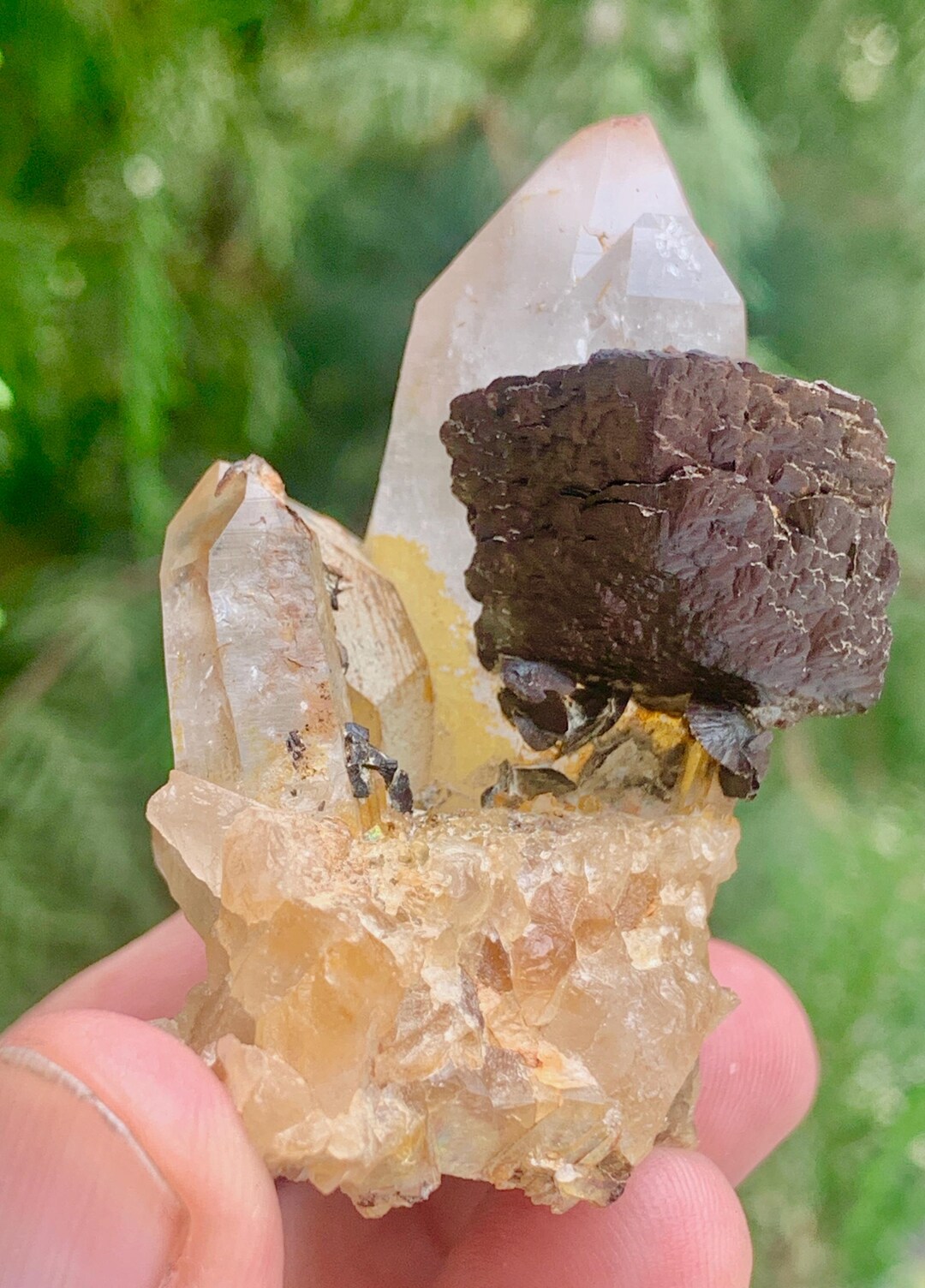 Brown Siderite on Quartz Crystal Specimen, Skardu Pakistan - Etsy