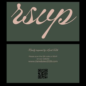 Floral Color Block Wedding Invitation Suite Template (digital Download ...