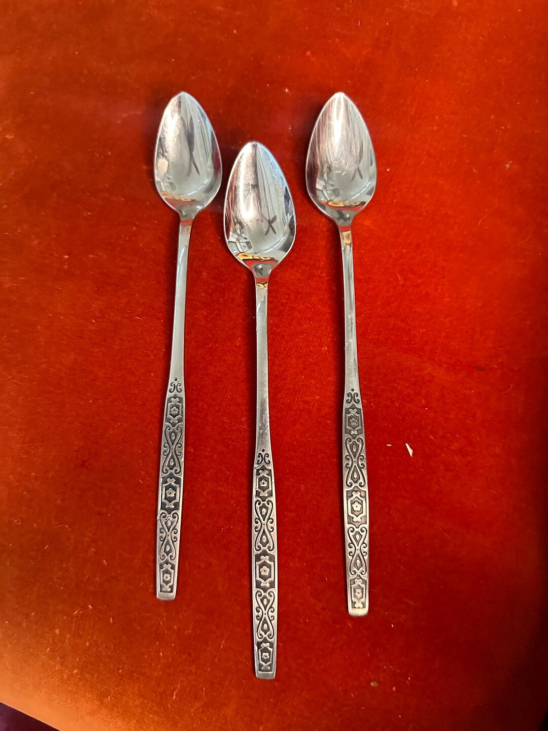 Vintage Oneida Deluxe Stainless Spanish Mood Flatware - Set of 3 Iced ...