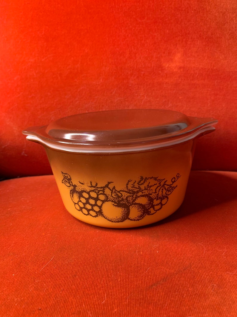 Old Orchard Pattern Pyrex 473 1 Quart Casserole Dish With - Etsy