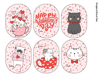 Chips Kids Valentine's Day Printable, Use With Snack Size Pringles ...