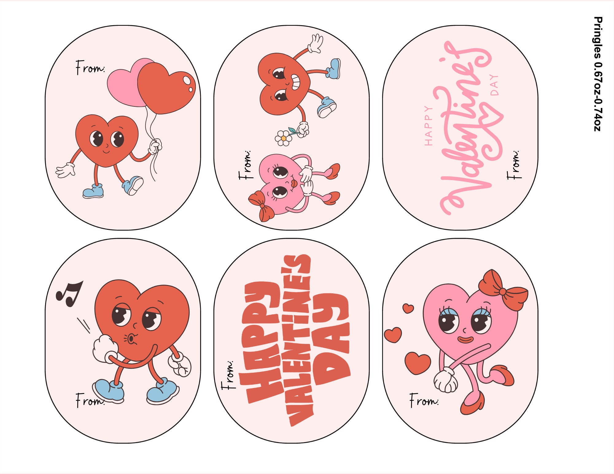 Chips Kids Valentine's Day Printable, Use With Snack Size Pringles ...