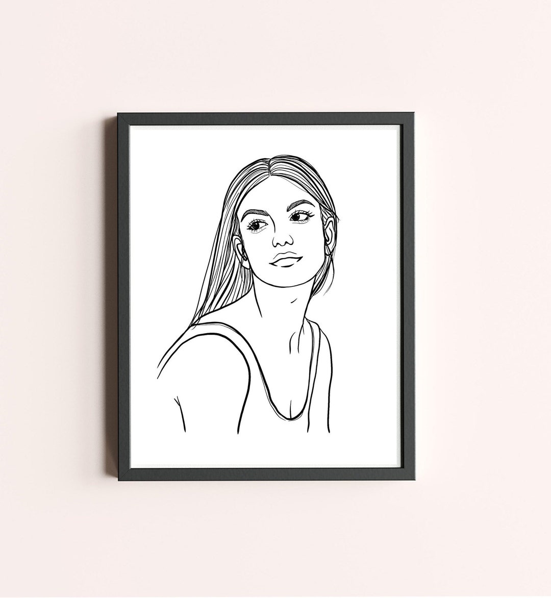 Custom Line Drawing, Custom Digital Portrait, Drawing From Photo ...