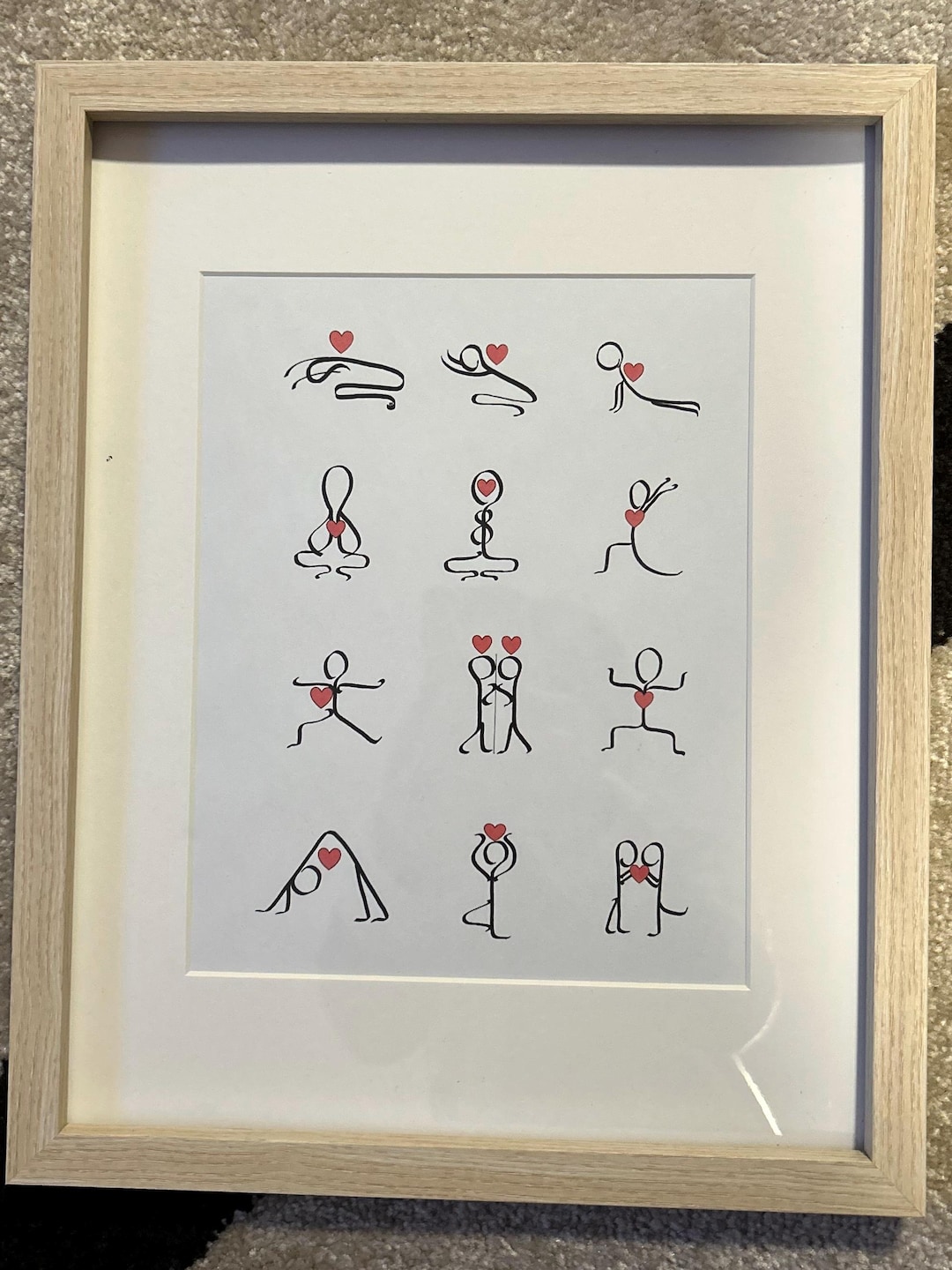Yoga Pose Poster - Etsy