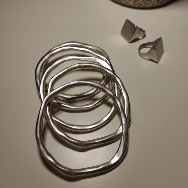 Chunky Bangle - Etsy