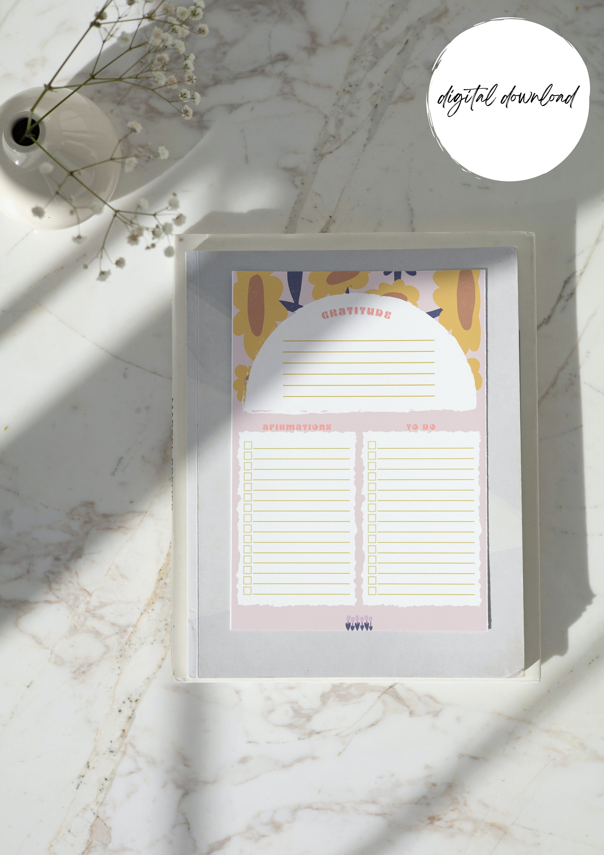 Daily Reflection Planner Printable to Do List Daily - Etsy