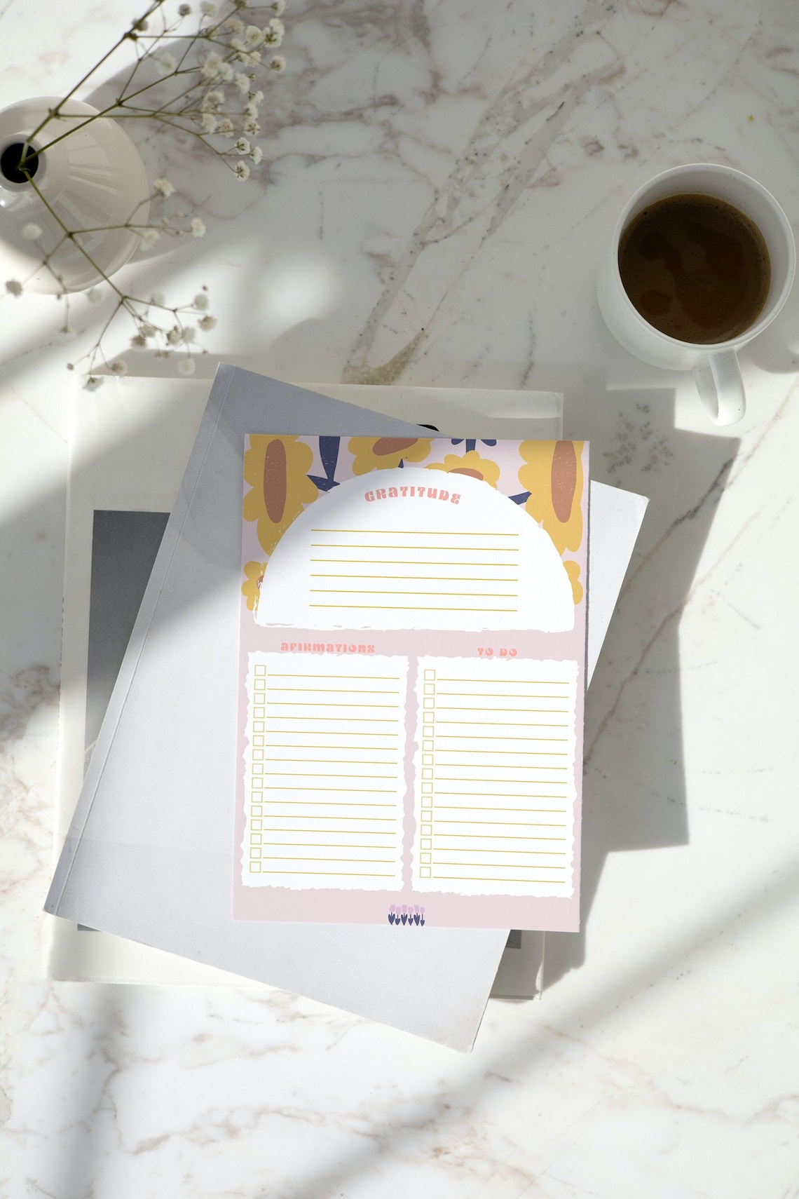 Daily Reflection Planner, Printable to Do List, Daily Gratitude Journal ...