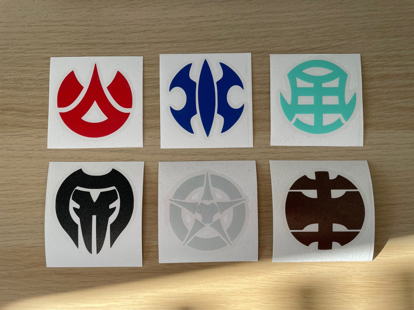 Bakugan Attribute Symbols Vinyl Decal Sticker Pack/bundle of 6 - Etsy ...