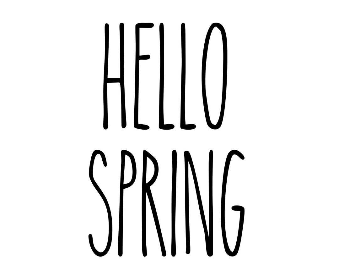 Rae Dunn Style HELLO SPRING Vinyl Decal Sticker Great for Mugs, Cups 20 ...