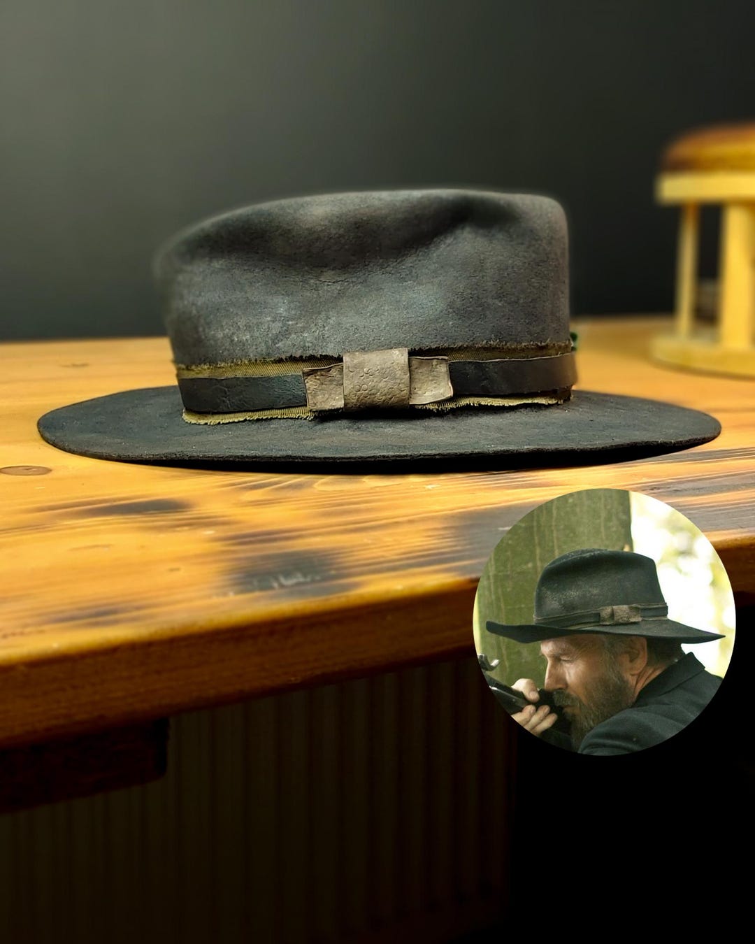 Devil Anse Hatfield Hat Replica | Custom Distressed Hat for Men ...