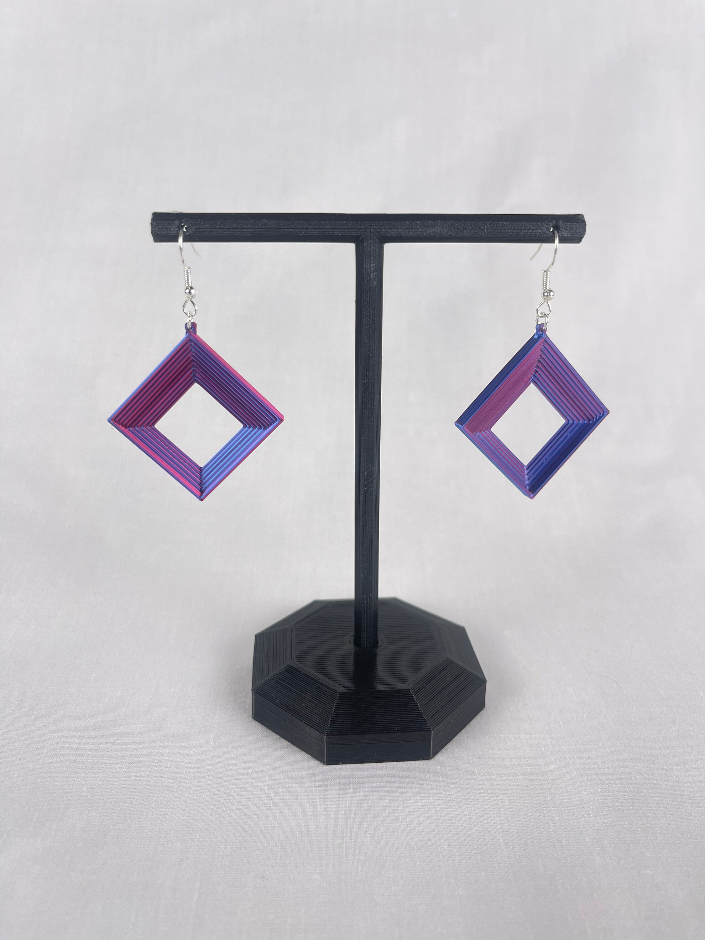 3D Printed Geometric Earrings - Etsy