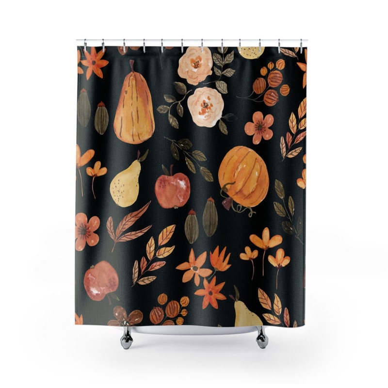 Fall Shower Curtain - Etsy