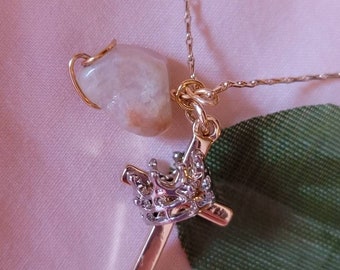 Cross Crown Necklace | Etsy