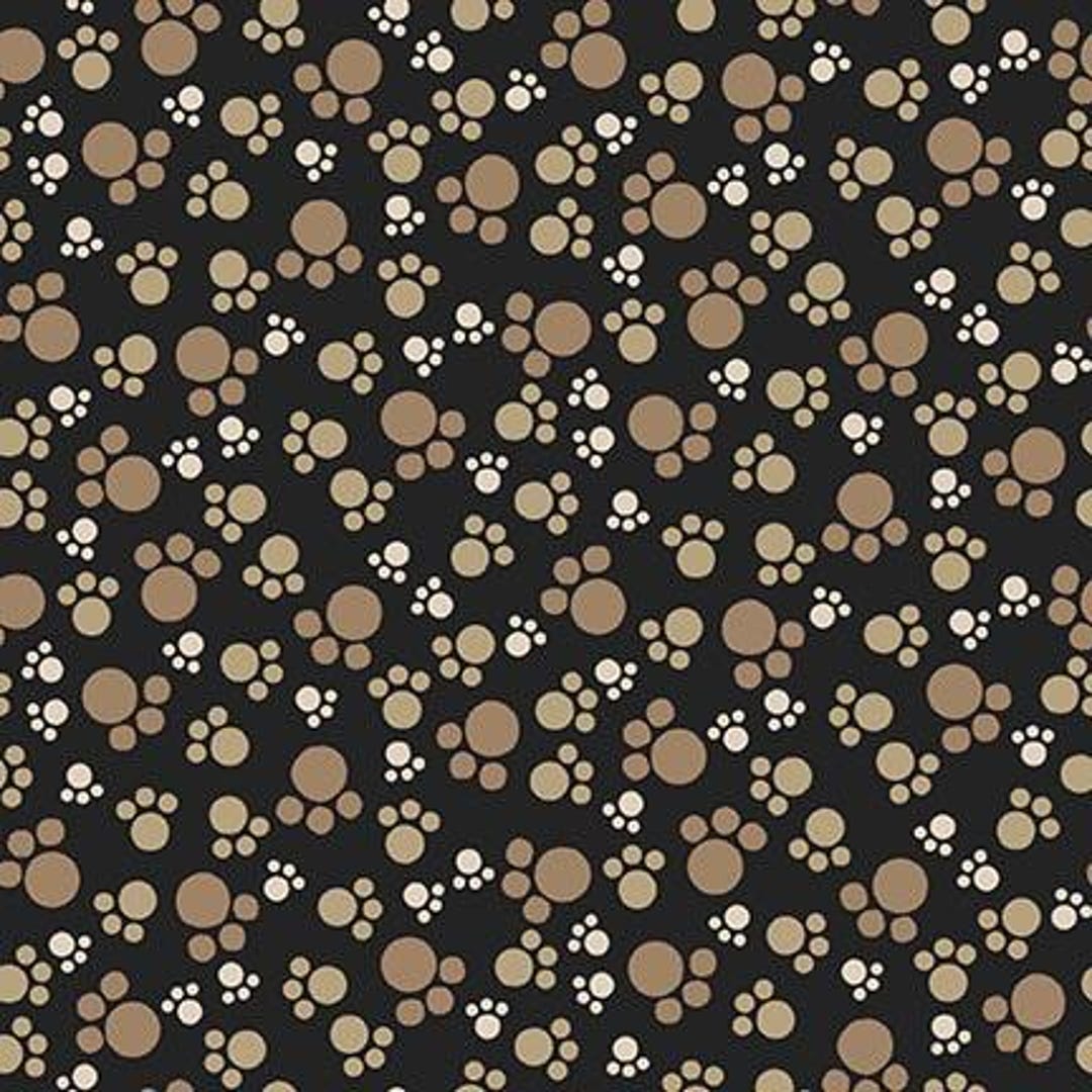 PAW PRINTS BIG Kitties, by Shelly Comiskey for Henry Glass & Co. - Etsy