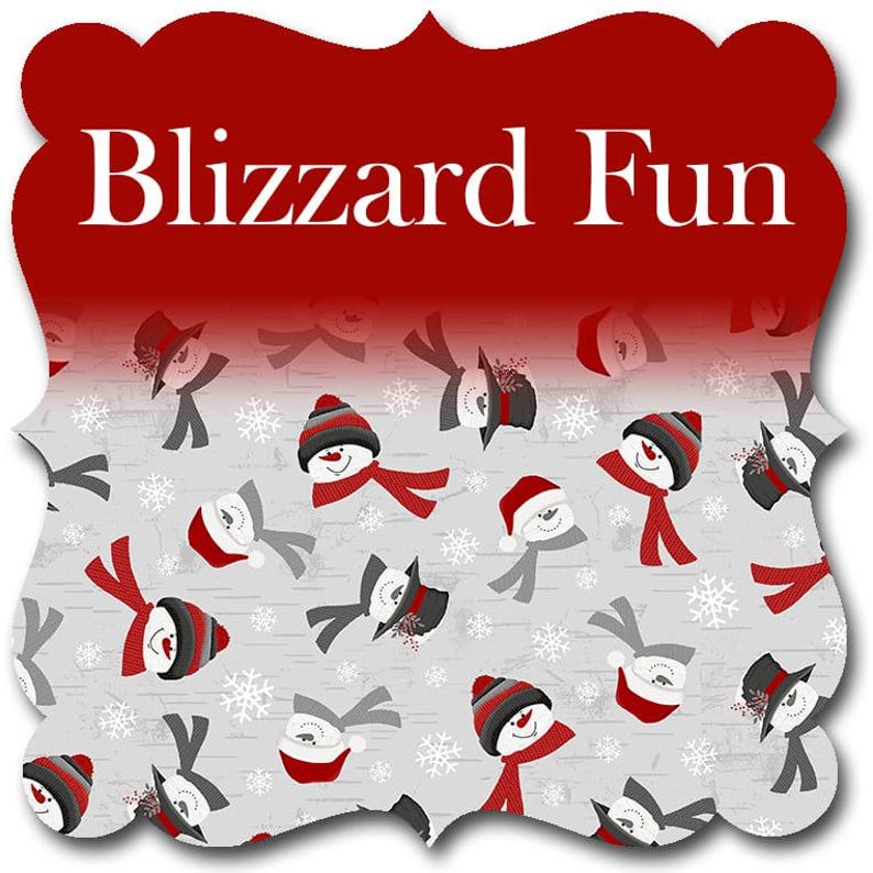 BLIZZARD FUN , by Jan Shade Beach for Henry Glass - Etsy