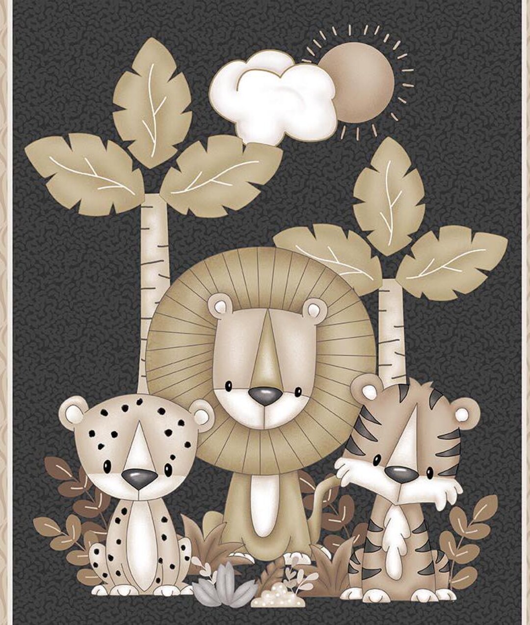 PANEL BIG KITTIES, by Shelly Comiskey for Henry Glass & Co. - Etsy
