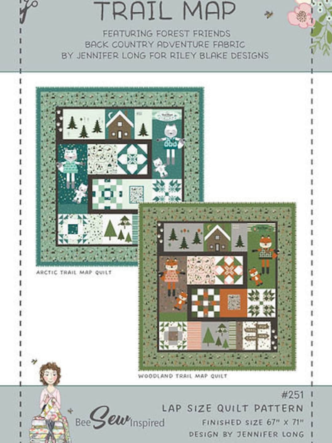 TRAIL MAP PATTERN, by Bee Sew Inspired - Etsy