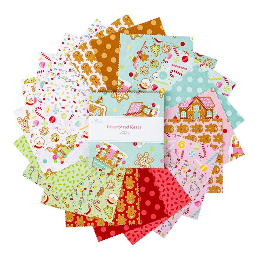 GINGERBREAD KISSES 5" Stacker: by Doodlebug Designs for Riley Blake - Etsy